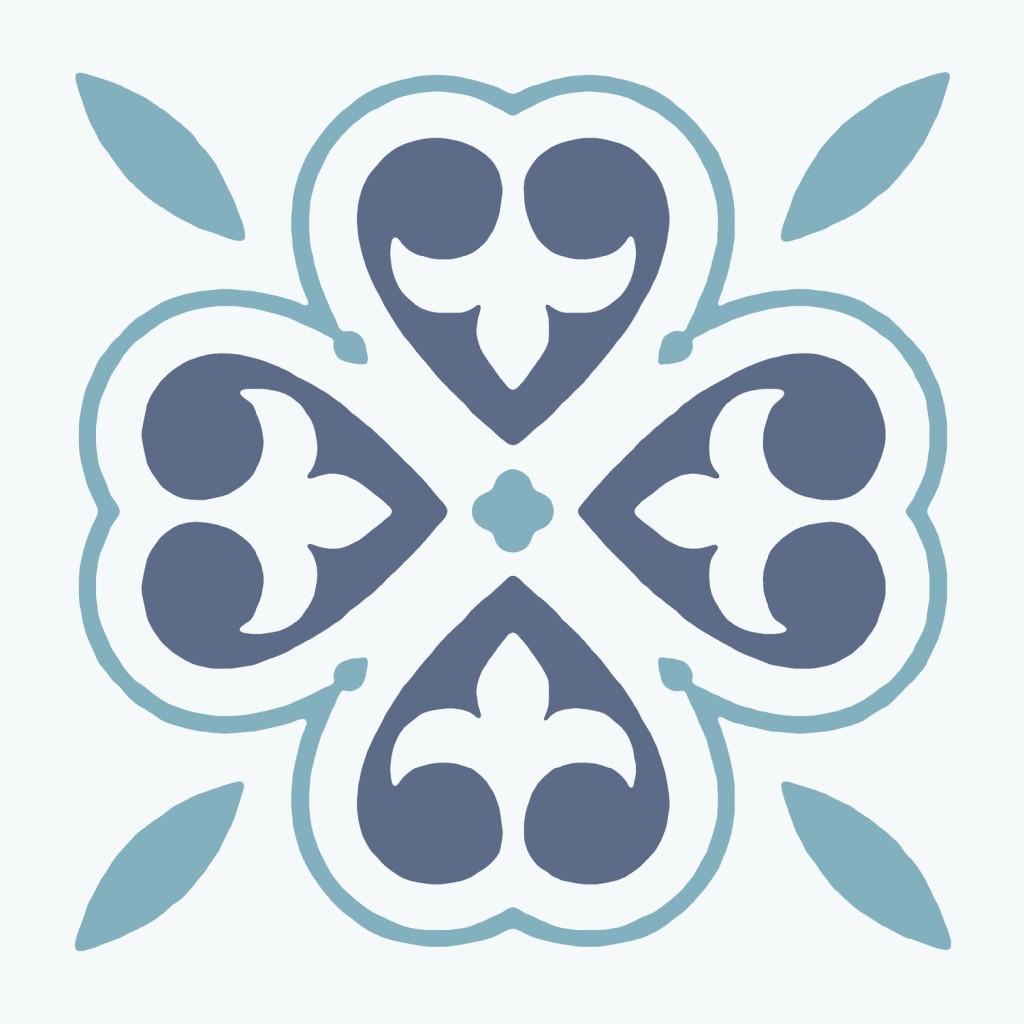 274KT5069 D-C-FIX samolepící podlahové čtverce z PVC, motiv orientální ...